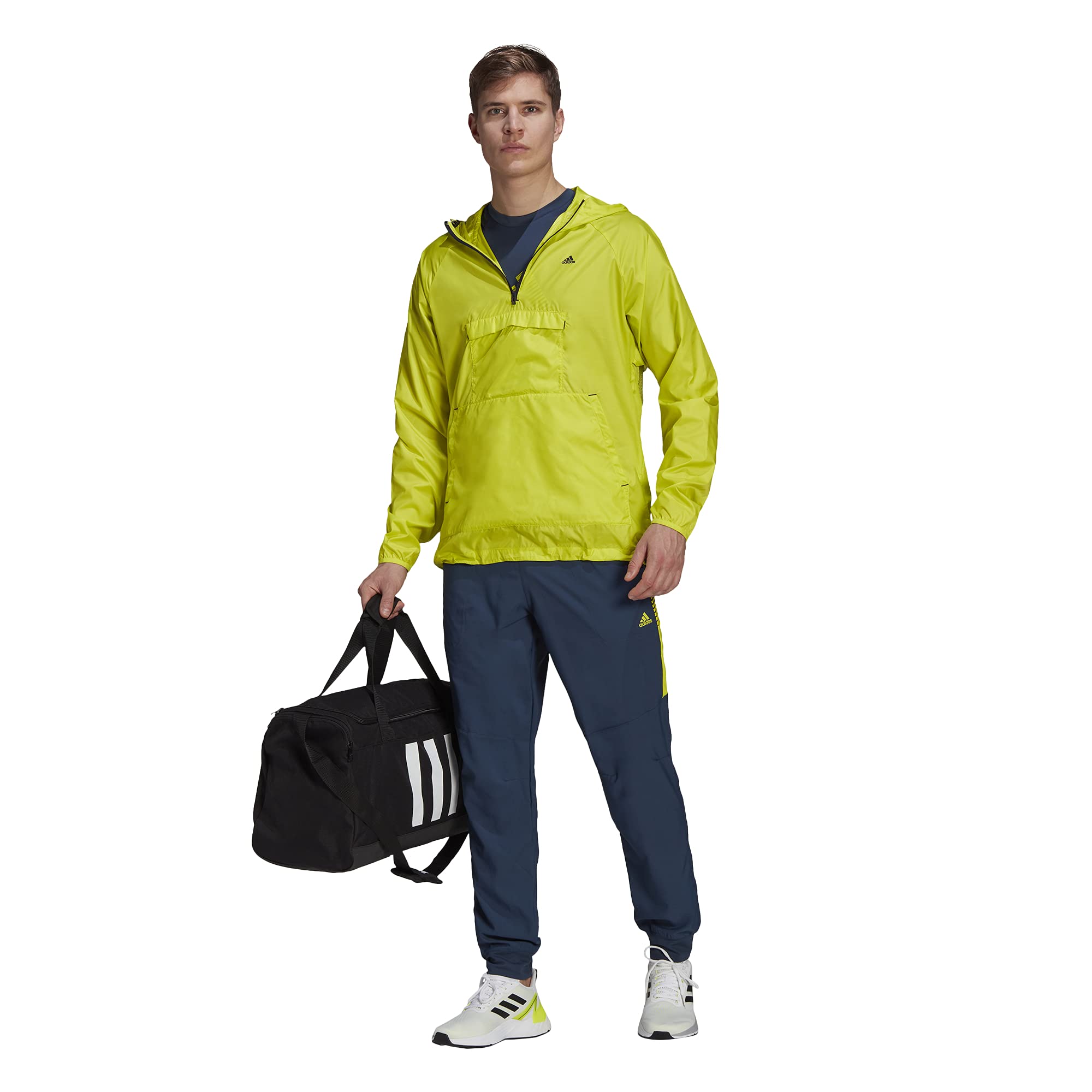 adidas,Mens,Activated Tech Windbreaker,Black,X-Large
