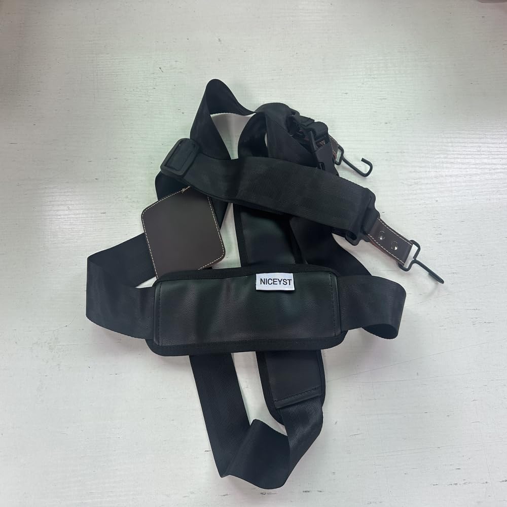 Adjustable Padded Djembe Shoulder Strap African Hand Drum Harness Belt Polyester with Quick Change Hook