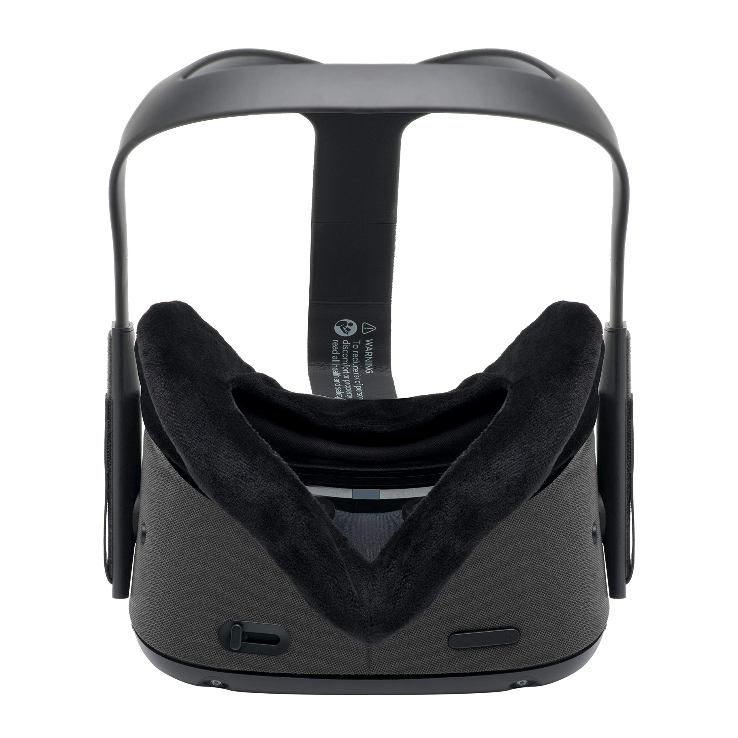 Cover for Oculus Quest face Foam -Super Soft and Made of 5% Spandex & 95% Polyester-Only fit The Oculus Quest Original face Foam-(2 Pcs Black)