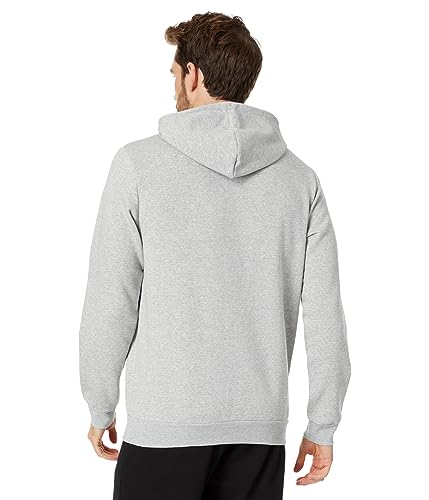 adidas Men's Essentials Fleece Hoodie, Medium Grey Heather/Black, XX-Large
