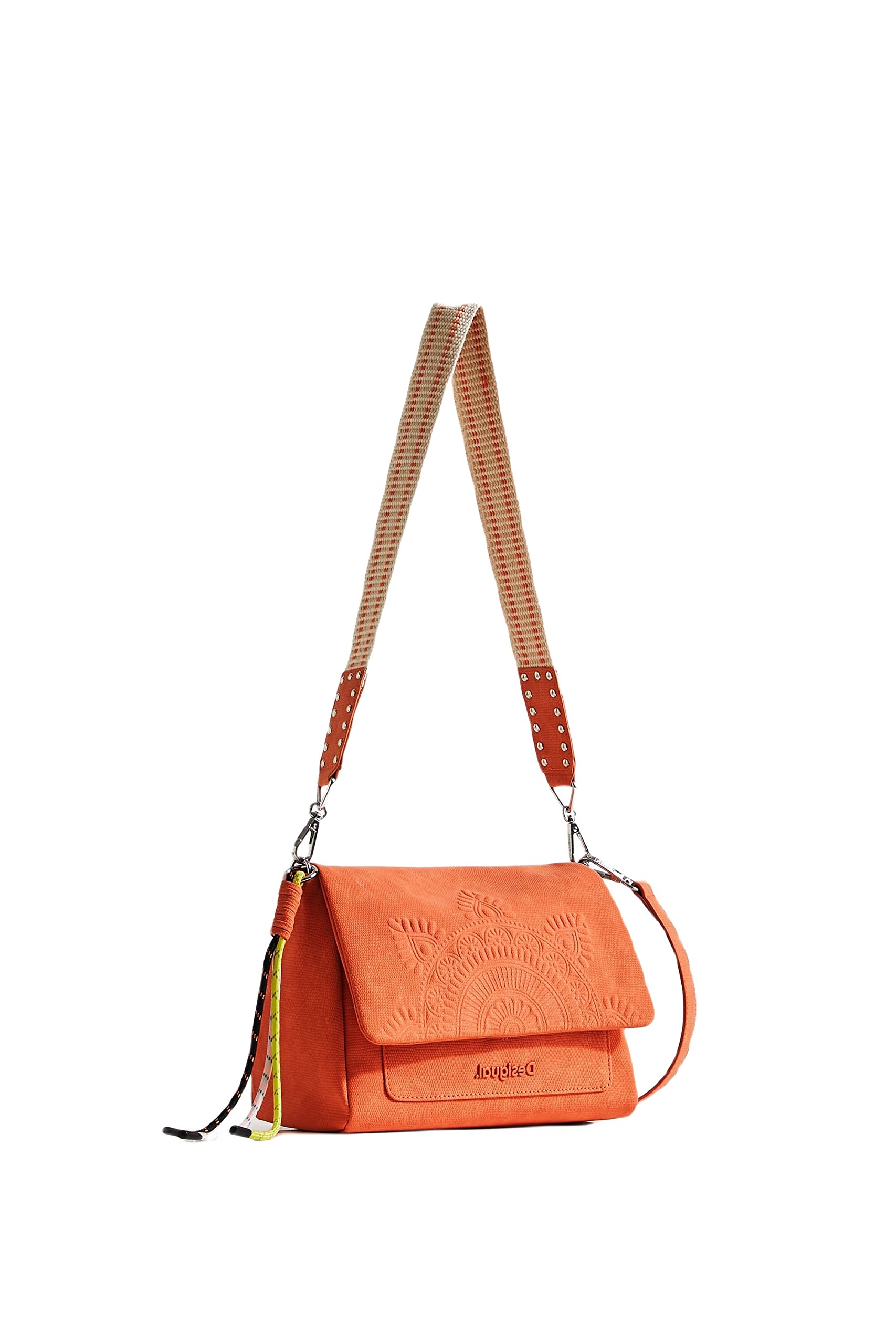 Desigual woMens Casual Across Body Bag, Orange, U US