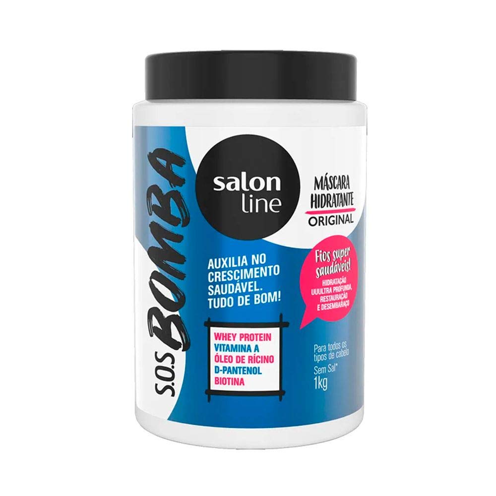Linha Tratamento Salon Line - Máscara Explosão de Hidratação 1000g (Vitamin Bomb SOS Treatment Collection - Intense Moisturizing Mask 17.65 Oz)