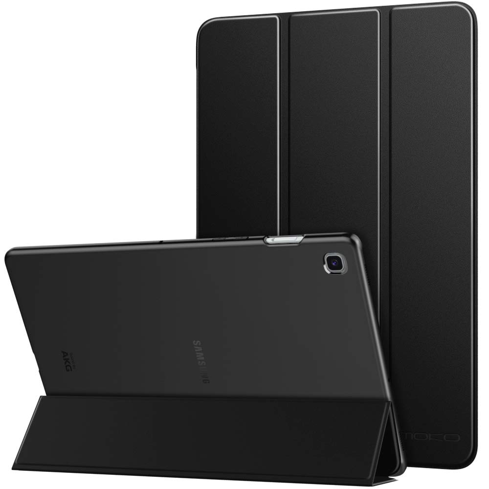 MoKo Case Fit Samsung Galaxy Tab S5e 2019, Ultra Thin Slim Shell Trifold Stand Cover with Frosted Back with Auto Wake and Sleep for Galaxy Tab S5e SM-T720/SM-T725 2019 Tablet - Black