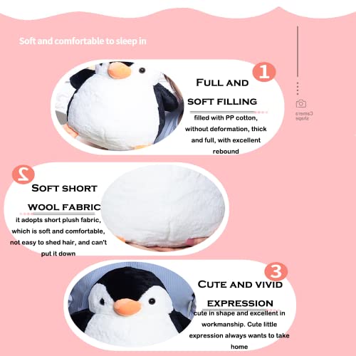 CHELEI2019 13.8" Penguin Stuffed Animals,Christmas Penguin Flurry Plush Pillow Gift for Kids