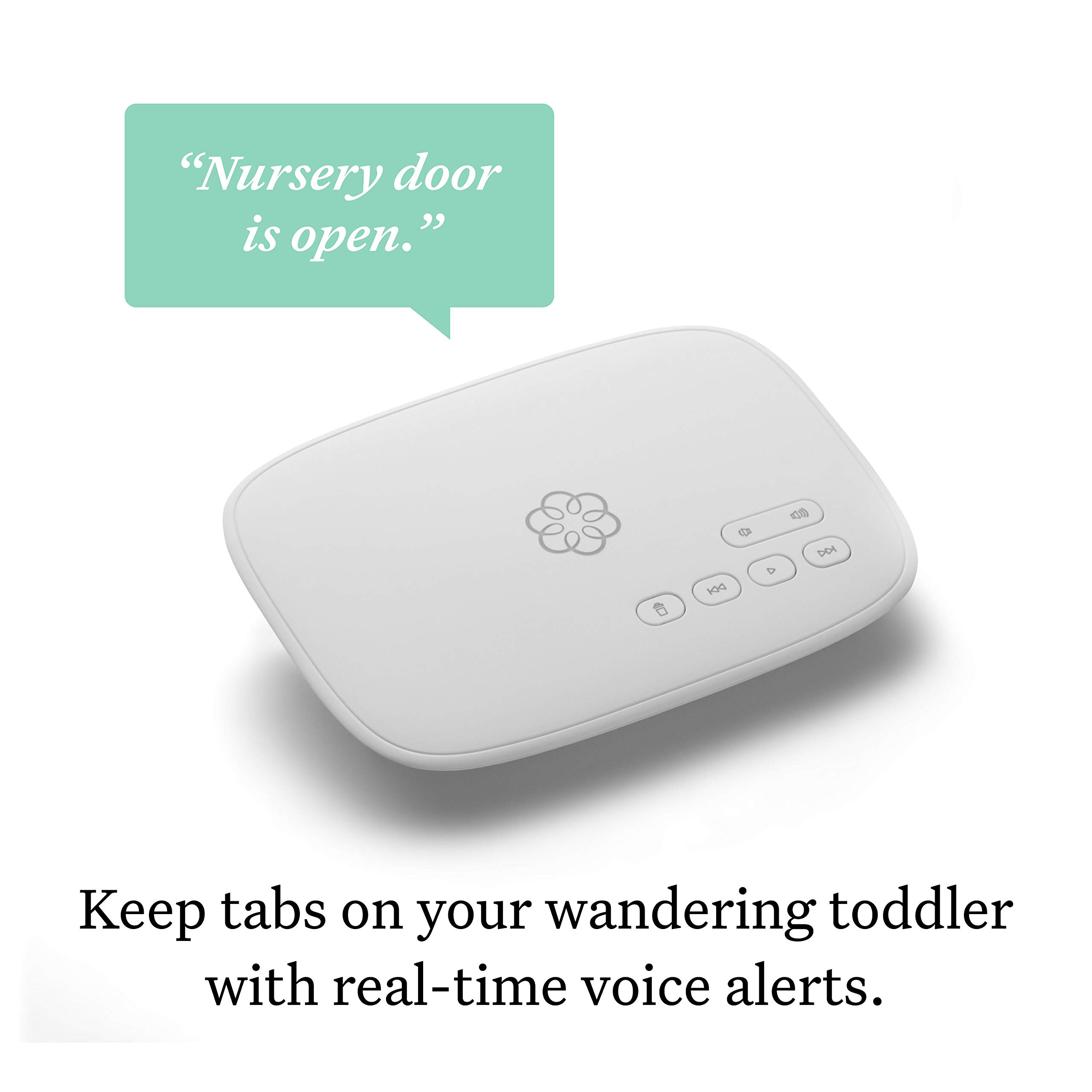 Ooma Door and Window Sensor, works with Ooma Smart Home Security. No contracts and free self-monitor plan. Optional professional monitoring, motion, keypad, water sensor, and garage door sensor