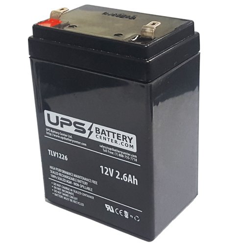 NEATA NT12-2.6 12V 2.6Ah Replacement Battery - L: 2.76 W: 1.85" H: 3.86"