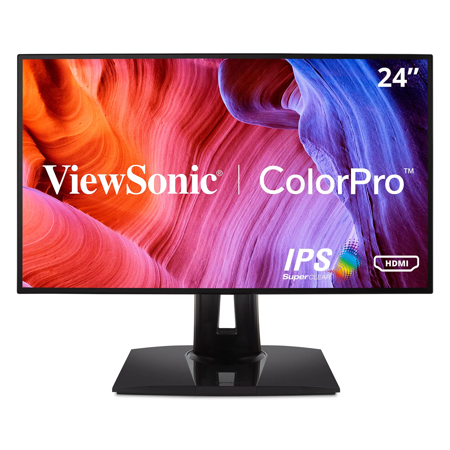 ViewSonic VP2458 Professional 24 inch 1080p Monitor with 100% sRGB Delta E<2 Color Accuracy for Home and Office (Renewed)