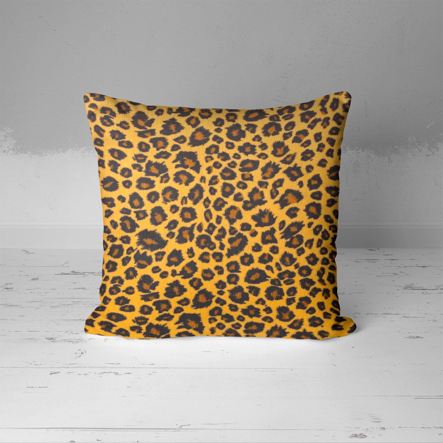 iiRov Summer Design Ink-Fuzed Decorative Throw Pillow - Summer Tiger Fur