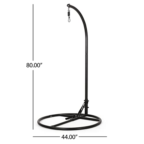 Christopher Knight Home 317946 Briggs Hanging Chair Stand, Black