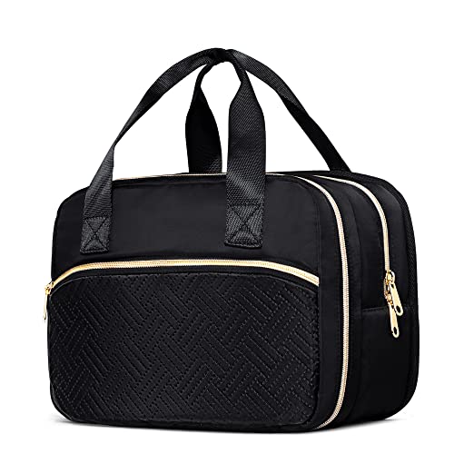 Fasrom Wearable Breast Pump Bag with Cooler Compatible with Elvie and Willow Hands-Free Pumps and Medela Pump in Style, Portable Pump Carrying Case for Working Moms, Black (Bag Only, Patent Design)