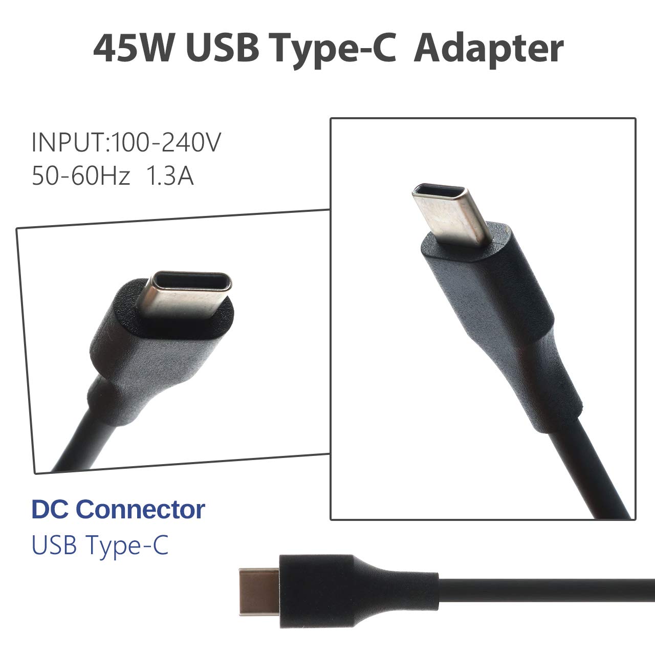 Chromebook Charger USB C,45W Type C Laptop Charger Compatible with HP Chromebook 11 11A 13 14 14A G5 X360 14-ca061dx 14-ca020nr 14-ca060nr 14-ca043cl 14-ca052wm 14-ca051wm Power Supply