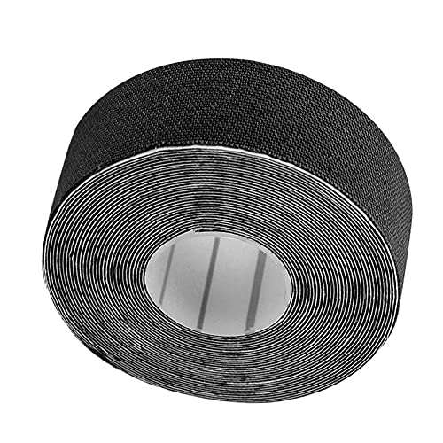 Akozon Muscle Adhesive Tape, 1Roll Cotton Elastic Strain Injury Sports Sticker Bandage (Black)