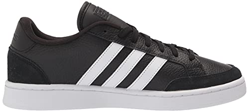adidas Men's Grand Court SE Racquetball Shoe, Black/White/Dove Grey, 9