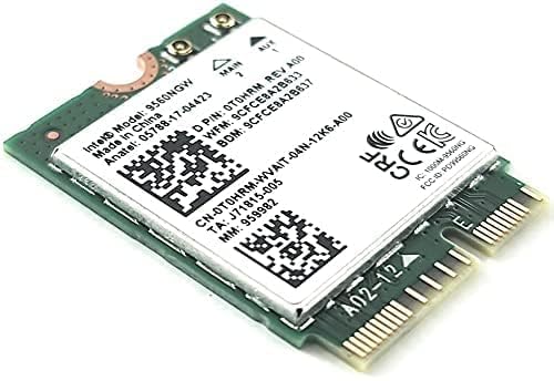 Intel Wireless-AC 9560, M.2 2230, 2X2 Ac+Bt, Gigabit, No Vpro (9560.NGWG.NV)