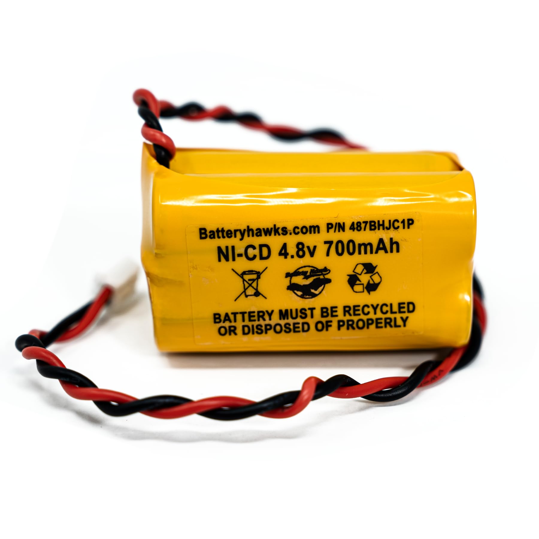 Battery Hawk (2 Pack) BL93NC487 DAA700MAH4.8V AA500MAH D-AA500mAh AA600mAh ELB-B006 BST 4.8v 700mAh Ni-CD Unitech