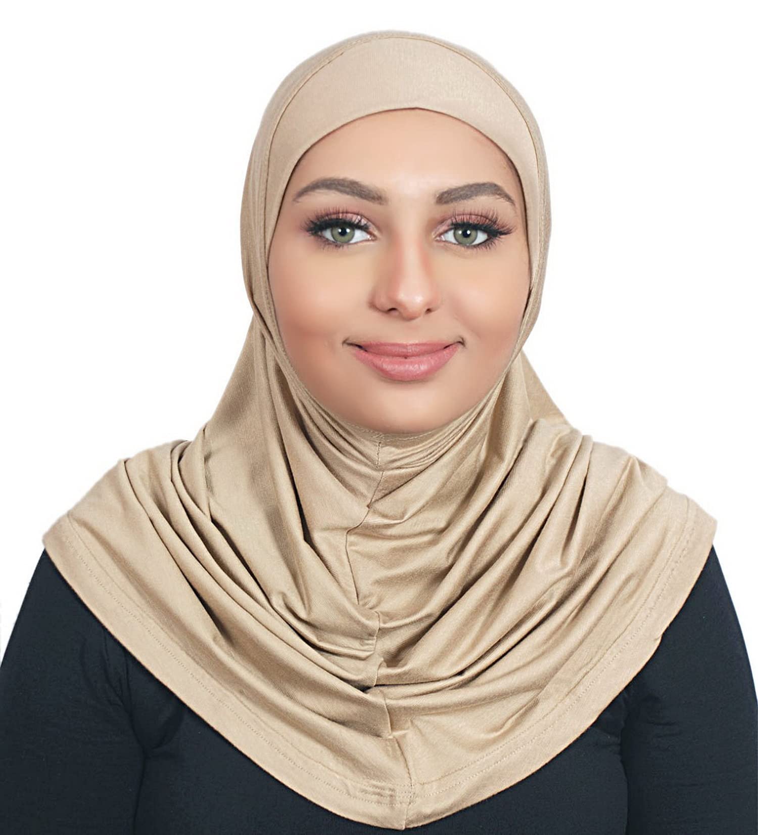 AL AMIRA Two Pieces Hijab (Beige)