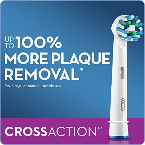 Oral-B Cross Action Electric Toothbrush Replacement Brush Heads Refill, 3 Count