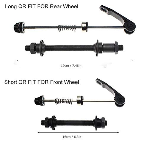 Bike Axle CYSKY Quick Release Skewer Front Rear Bicycle Axle Wheel Hub Fit for Road Bike, Mountain Bike, MTB, BMX (1 Pair)