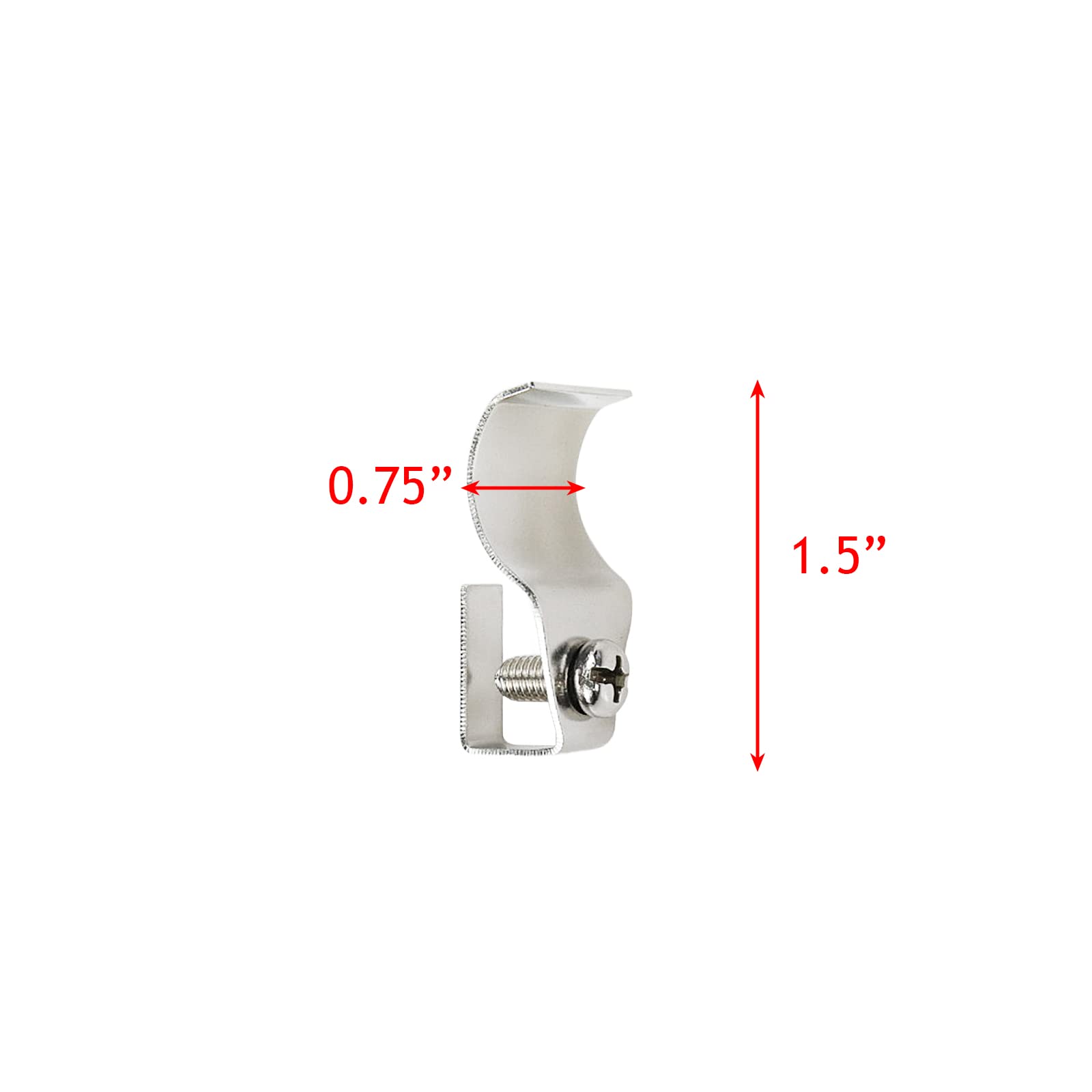 Xiaoyztan 4 Pcs Outdoor Siding Clips for Hanging No Punch Stainless Steel Vinly Siding Mount Hooks for Outdoor Home Security Garden Security Camera