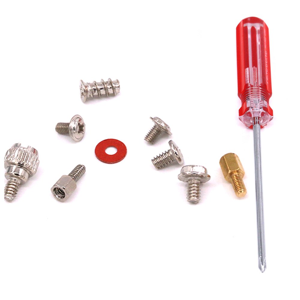 Glarks 180-Pieces Phillips Head Computer PC Spacer Screws Assortment Kit for Hard Drive Computer Case Motherboard Fan Power Graphics (Extra: Phillips Screwdriver)