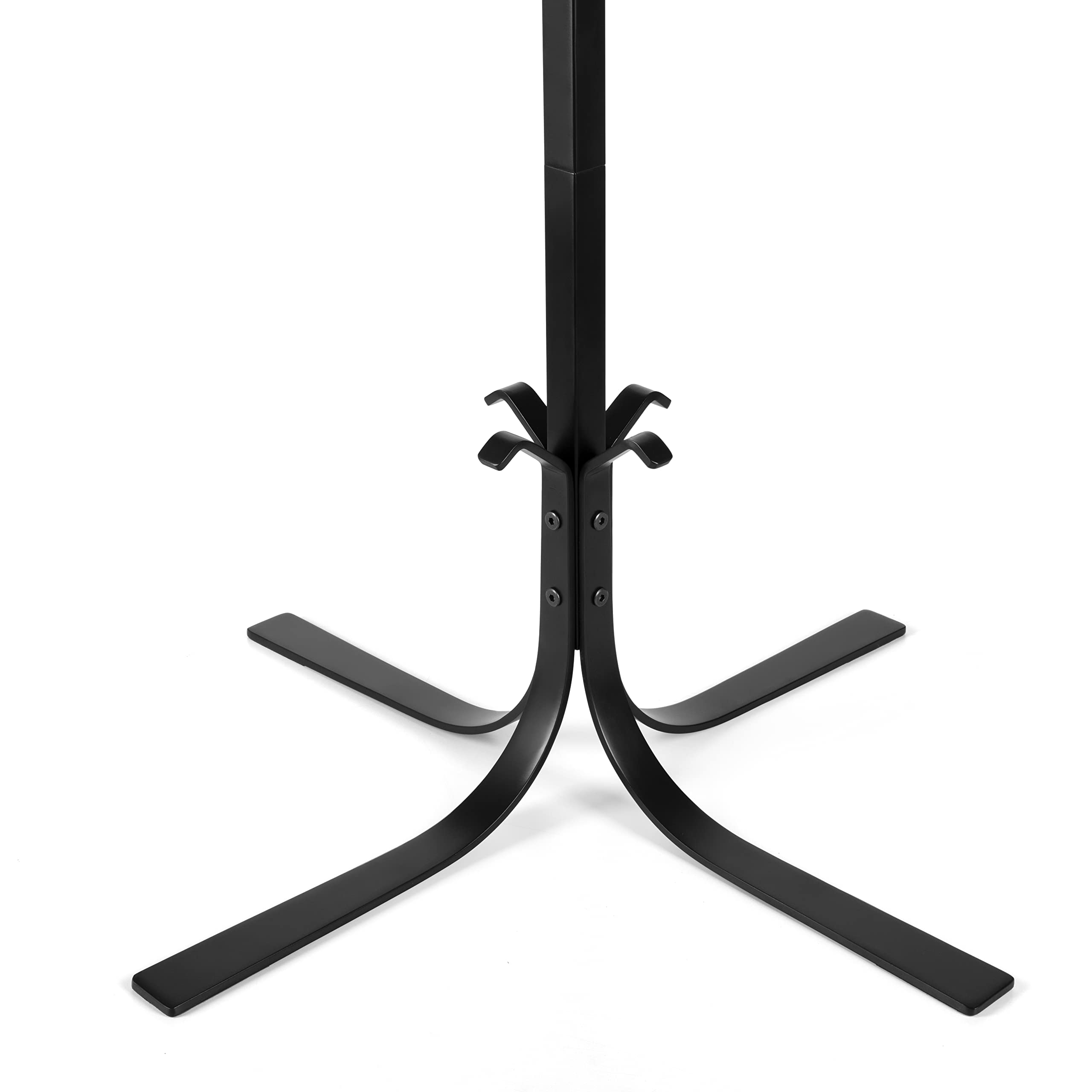 BIRDROCK HOME Outdoor Pool Towel Rack with 4 Bars & 4 Hooks | Ideal for Poolside, Hot Tub, Spa, Patio, & Indoor Use | Heavy-Duty Metal Drying Stand for Wet Bathing Suits, Towels & Accessories | 45" H