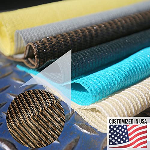 E&K Sunrise 12' x 24' Sun Shade Fabric Roll Outdoor Sun Shade Cover for Pergola Backyard Garden Patio Deck Greenhouse (Brown)