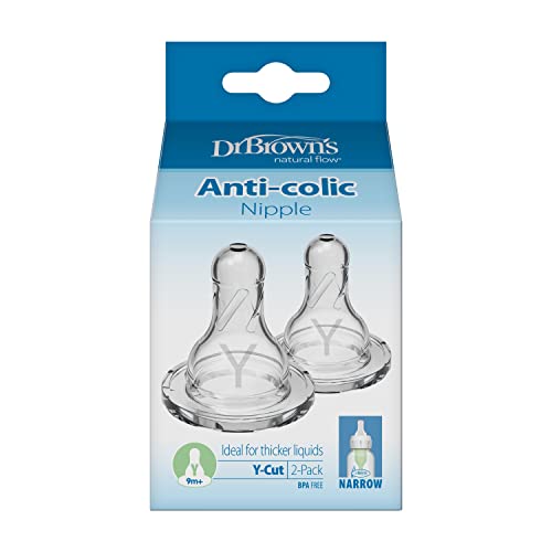 DR BROWN Y Cut Teats 2 Count Wide Neck