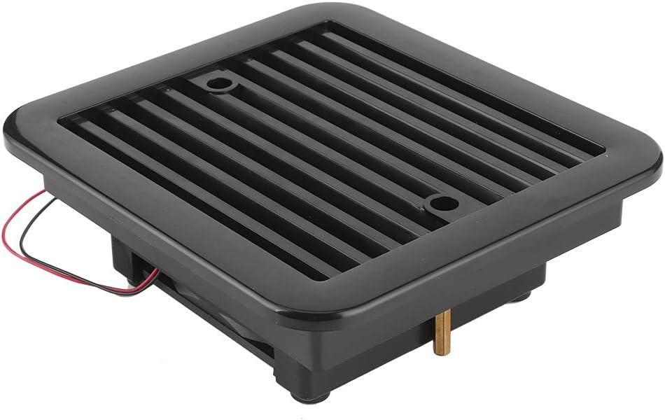Aramox Vent Fan, 12V 4W Vent Fan with Shutters Vent One‑Way Side Strong Wind Air Camper RV Accessories