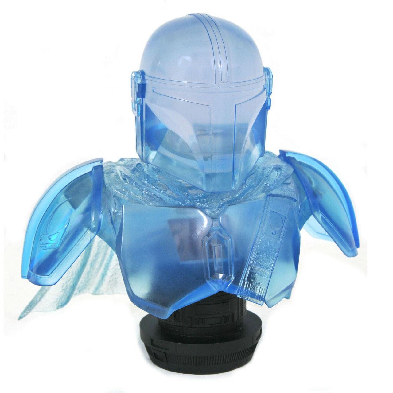 DIAMOND SELECT TOYS San Diego Comic-Con 2021 Exclusive Star Wars: The Mandalorian (Light Up Feature Version) Legends in 3-Dimensions 1:2 Scale Bust, Multicolor, 10 inches