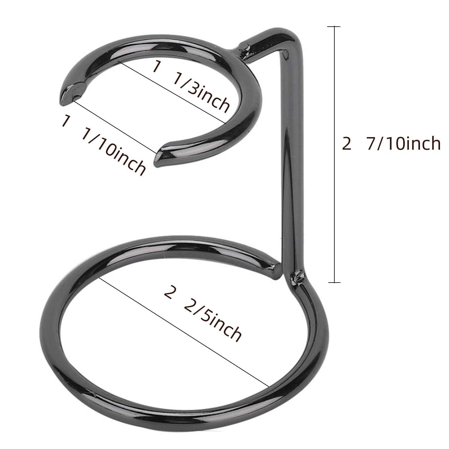 Shave Brush Stand Stainless Steel for Badger Shaving Brushes Holder Height 2.8inch/7cm Space Saver