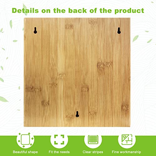 Emuardoe Sandwich Bag Storage Organizer Bamboo Food Bag Container Organizer for Kitchen Drawer Compatible with Food Packaging Bag