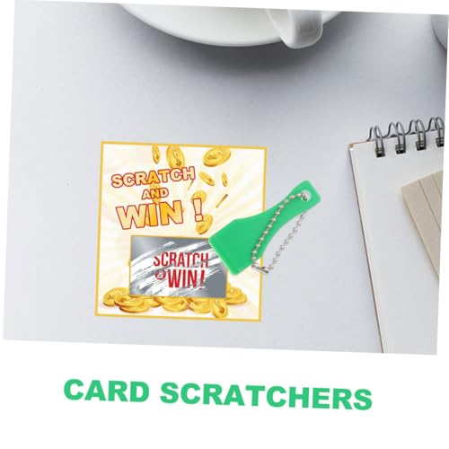 Abaodam 20 Pcs Handy Ticket Scratcher Tool Convenient Plastic Scraper for Labels and Stickers Multi-Purpose Scraper Scraper