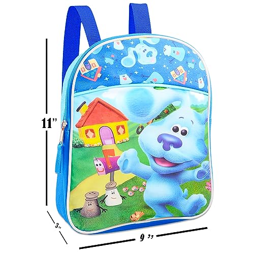 Blue's Clues 11" Mini Backpack School Supplies For Boys, Girls ~ 3 Pc Bundle With Small Blue's Clues School Bag, 200+ Highlights Stickers and More