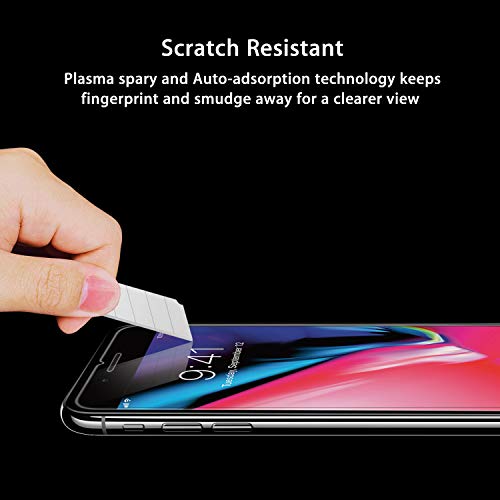 UNBREAKcable Screen Protector for iPhone 8 Plus / 7 Plus - Double Defense Series Shatterproof Tempered Glass [9H Hardness] [Easy Installation Frame] [99.99% HD Clear] for iPhone 5.5 inch - 2 Pack
