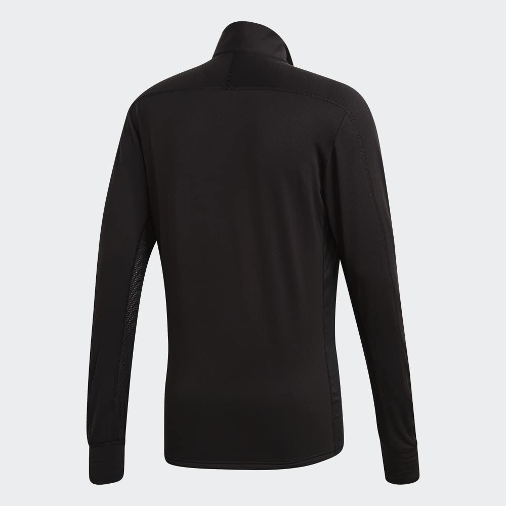 adidas Men's Own The Run 1/2 Zip Warm Sweatshirt, Black, X-Large