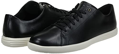 Cole Haan Men's Grand Crosscourt II Sneaker, Black Lthr/White, 10