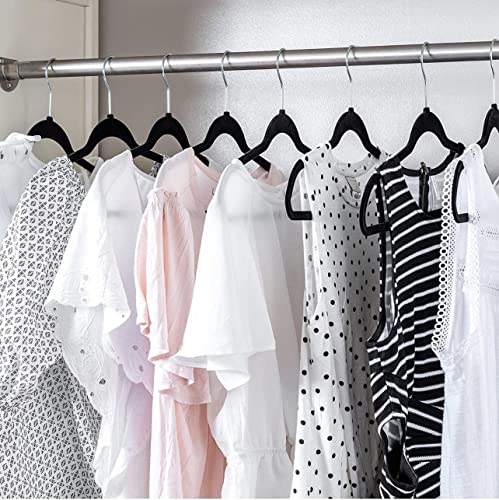Dynamic-A Non-Slip Velvet Hangers, Suit Hangers Ultra Thin Space Saving 360 Degree Swivel Hook, Strong and Durable Clothes Hangers, (30 Pack)