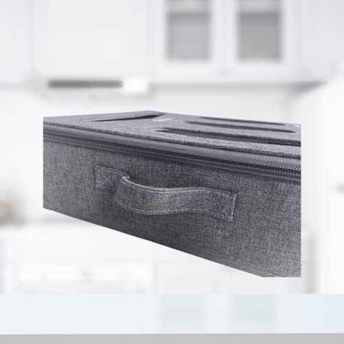 Collapsible Fabric Storage Bag Organizer | Fits Ziploc, Hefty | Neatly Organizes Plastic Bags | Ideal for Kitchen Drawers