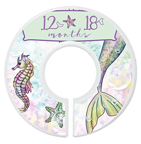 Mumsy Goose Nursery Closet Dividers Closet Organizers Baby Girl Clothes Dividers Mermaid