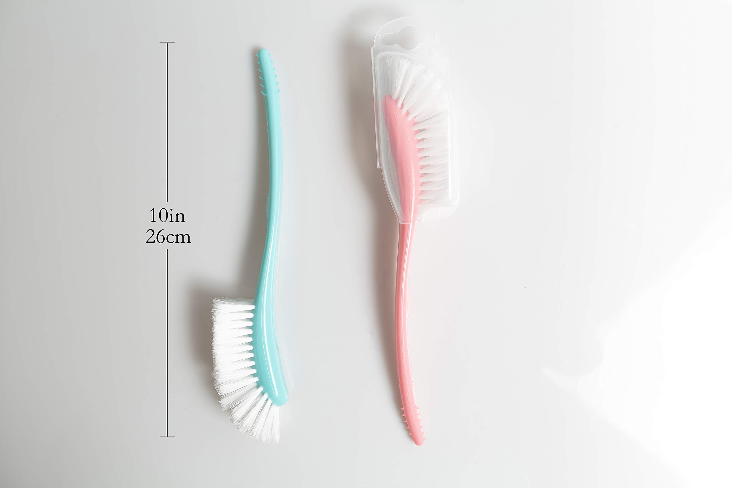 Little Angel Baby Bottle Brush with Nipple Cleaner,Soft Bristles,Convenient,Flexible for Any Bottles (Pink)
