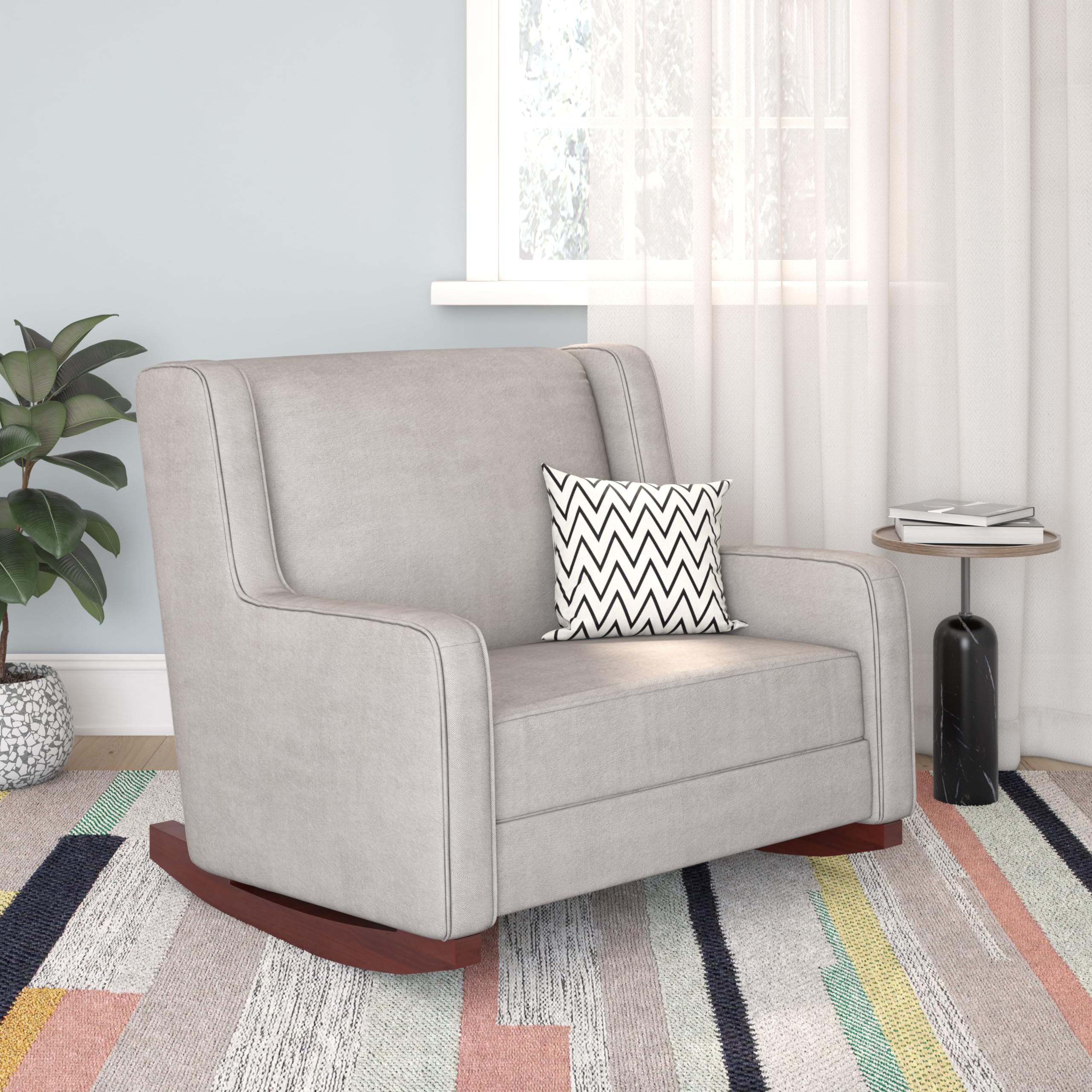 Baby Relax Hadley Double Rocker Chair, Baby Nursery Furniture, Taupe