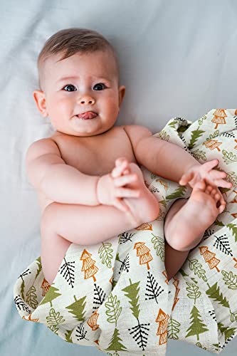 Muslin Swaddle Blankets Babies, Very Soft and Breathable Essential Receiving wrap, Ideal Newborn swaddling Set, Best Shower Gift, 47 X 47 inches (Into The Jungle (4 Pack))