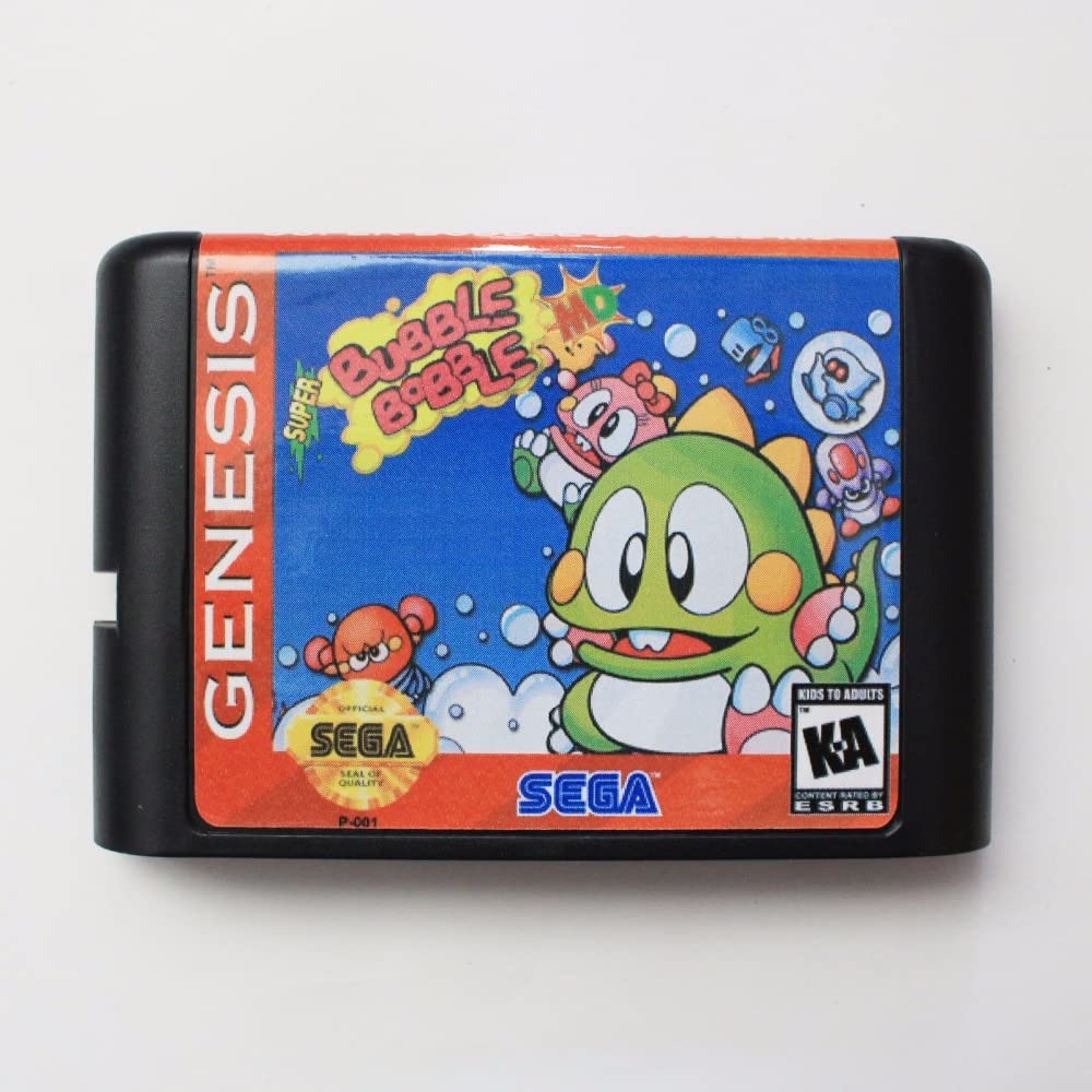 Royal Retro Super Bubble Bobble 16 bit SEGA MD Game Card For Sega Mega Drive For Genesis