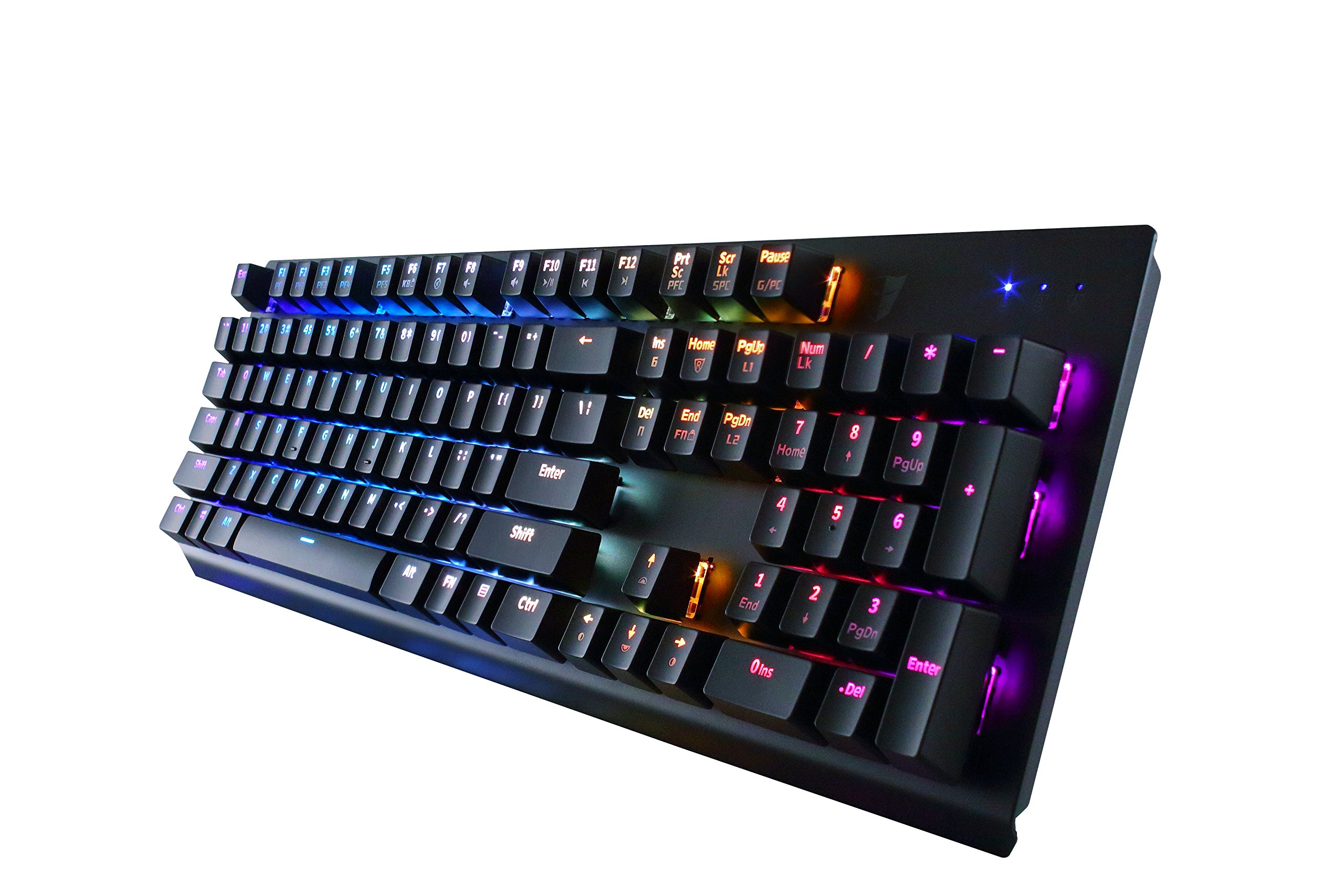 Gram SE Spectrum G11UXL Blue Optical Switch Single Individual Per Key Full Color RGB LED Backlit Illuminated Mechanical Black Gaming Spill Resistant Keyboard TS-G11UXL B (BL)
