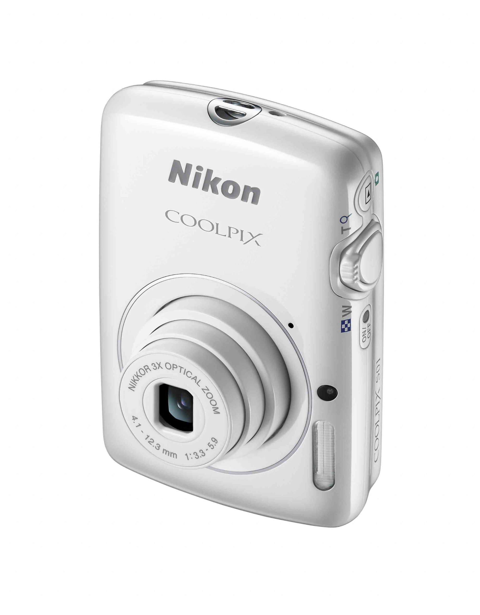 Nikon COOLPIX S01 10.1 MP Digital Camera with 3x Zoom NIKKOR Glass Lens (White) (Old Model)