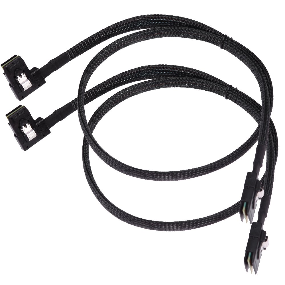 M246M 0M246M 90 Degree Right Angle SAS-A SAS-B SATA Cable for DELL POWEREDGE R310 R710 H700 (Pack of 2)