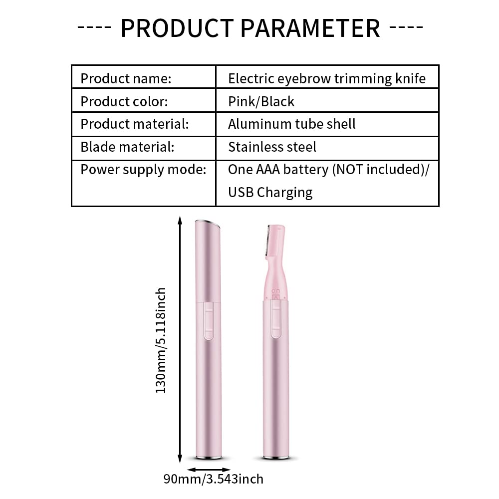 MEIYIXIN Electric Eyebrow Trimmer for Women Facial Eyebrow Razor Wholebody Chin Lips Neck Bikini-line Armpit Eyebrow Epilator