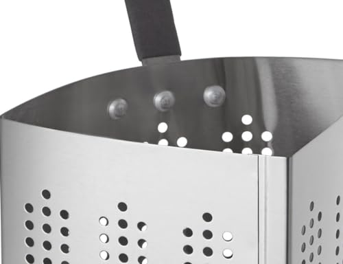 Soro Essentials β 3 qt. Stainless Steel Pasta Cooker Inset - Pasta Strainer Inset for Pot Strainer Inset for Stock Pot Noodle Strainer Blanching Basket for Seafoods and Vegetables