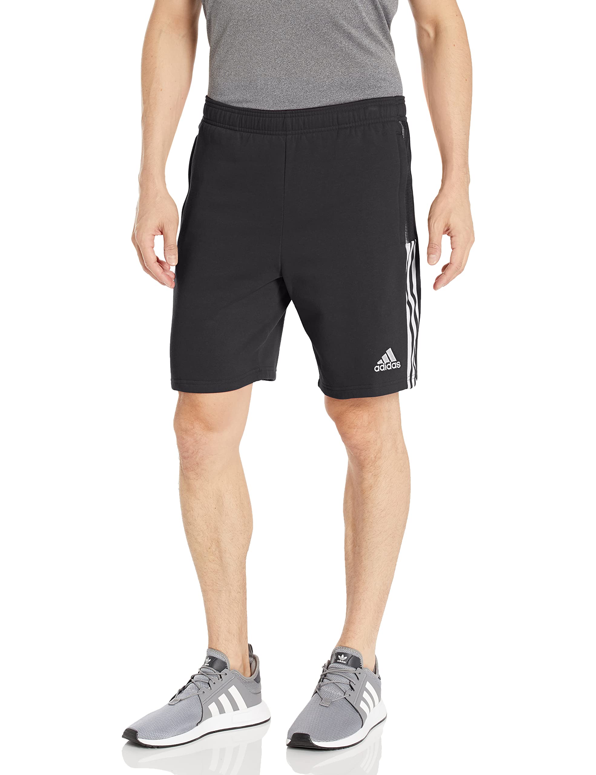 adidas Men's Size Tiro 21 Sweat Shorts, Black, Small/Tall