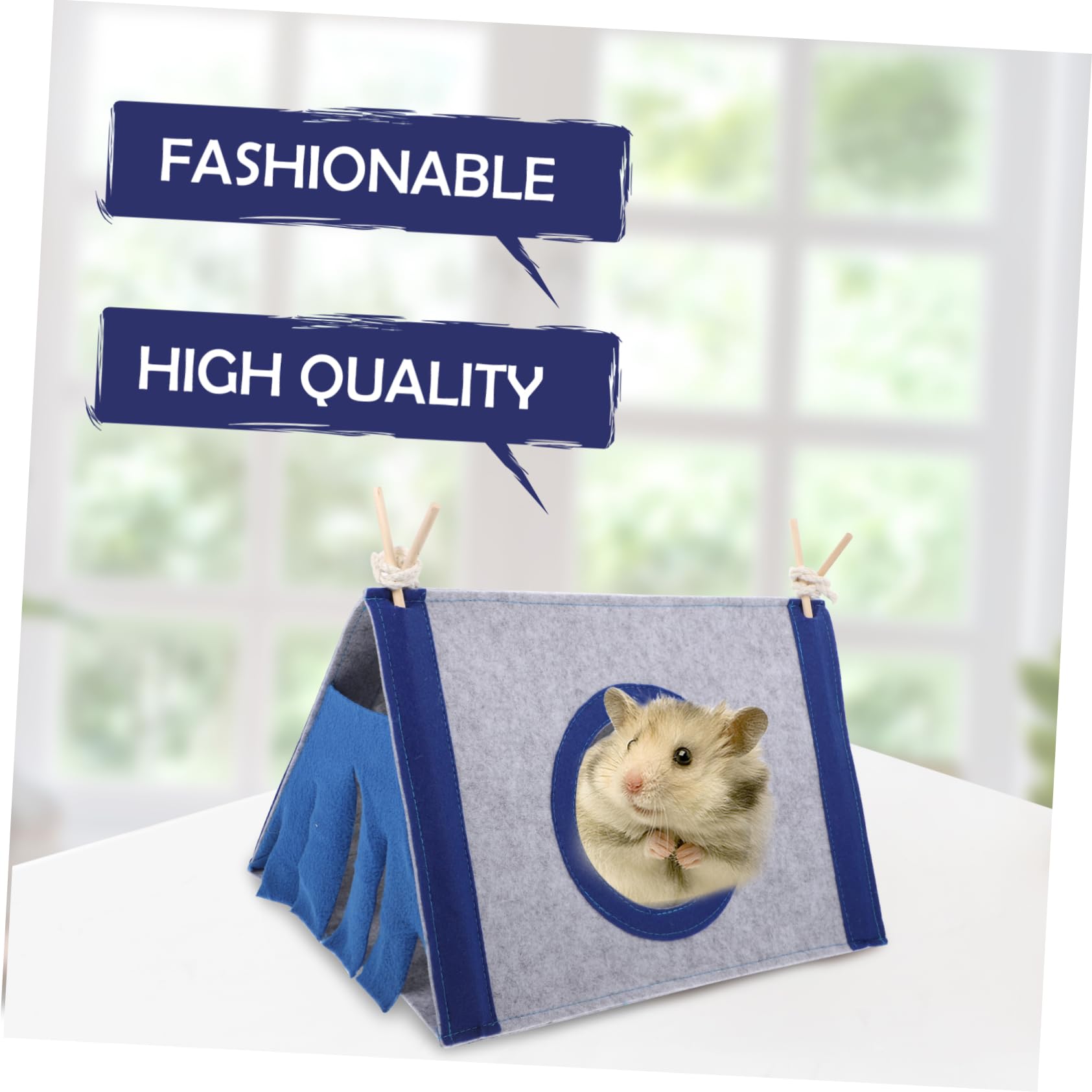 BESTOYARD 3pcs Hamster nest Guinea Pig House Bunny Hideout Hamster hut Bedding for Guinea Pigs Hamster Hideout Chinchilla Corner Hideout Hamster Tent Hideout Hanging Felt Cloth pet Small